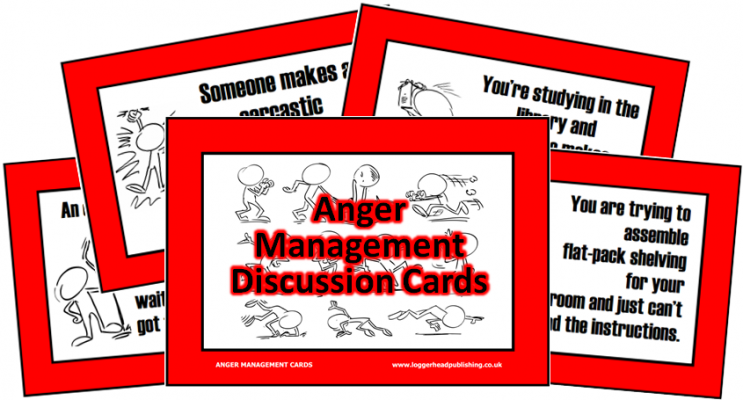 Anger Management Discussion Cards Secondary - Loggerhead Publishing